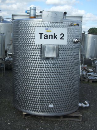 3000 Litre / 660 Gallon Stainless Steel Mixing Tank / Vessel – Stock ...