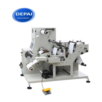 High speed rotary label die cutter slitter machine with die cutting ...