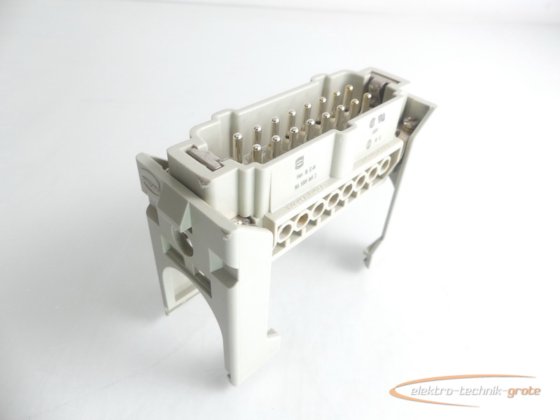 Harting Han 16 E M 16A 500V~ 6kV socket insert + holder in Remscheid ...
