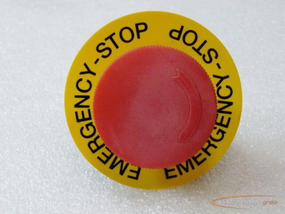 Emergency Stop Mushroom push button in Remscheid, Germany