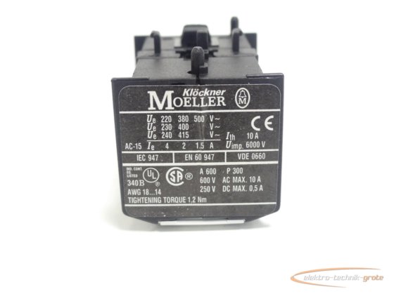 Klöckner Moeller 04 DIL E Auxiliary switch module in Remscheid, North ...