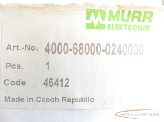 Murr 4000 68000 0240000 Front panel interface 46412 in Remscheid, North ...