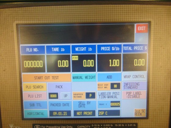 Digi AW-4600 Fully Automatic Weigh/Wrap/Label System in Lakeland, FL, USA