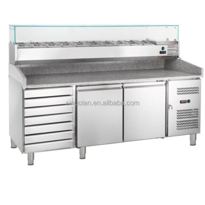 Sinuolan Salad Bar Counter Design Counter Chiller Pizza Display/Bar ...