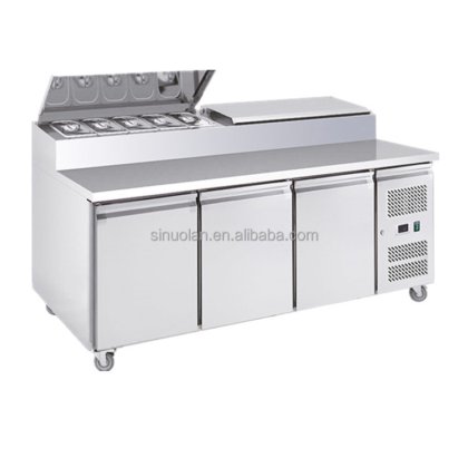 Sinuolan Subway Sandwich Prep Table Refrigerated Pizza Work Table ...