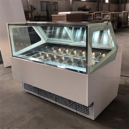 Sinuolan Gelato Large Freezer Italian Gelato Display Freezer Ice Cream ...