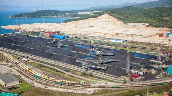 Mitsui Miike 6500t ore stacker in Tokyo, Japan