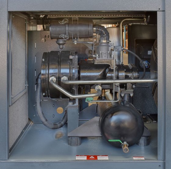 Silenced Screw Compressor 415Volt 20HP 70CFM 115PSI VSD Variable Speed ...