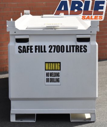 Able Fuel Cube Bunded 3,000 Litre (Safe Fill 2,700 Litre) in Melbourne ...