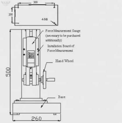 Nanbei Max Force 1000N Manual Side Shaking Vertical Dynamometer in ...