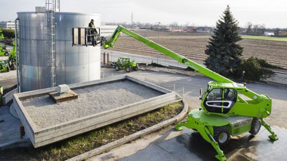 Merlo ROTO40.18S Rotating Telehandler in Pencader, Wales, United Kingdom