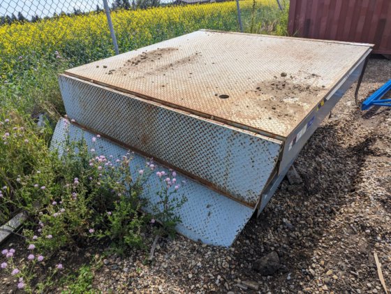 Electric Loading Dock Plate in Ponoka, Alberta, Canada