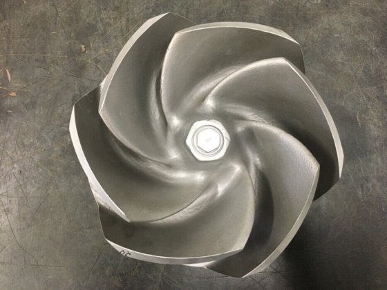 Goulds 3196XLTi 6x8-13 ANSI Impeller, 316SS, 10" dia, Pattern#55330 ...