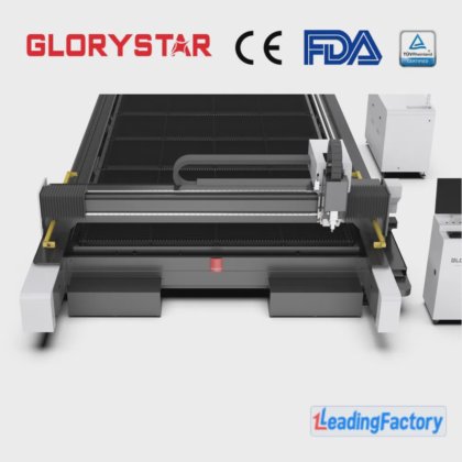 Glorystar Laser Flatbed Fiber Laser Cutter Machine with Extra Large ...