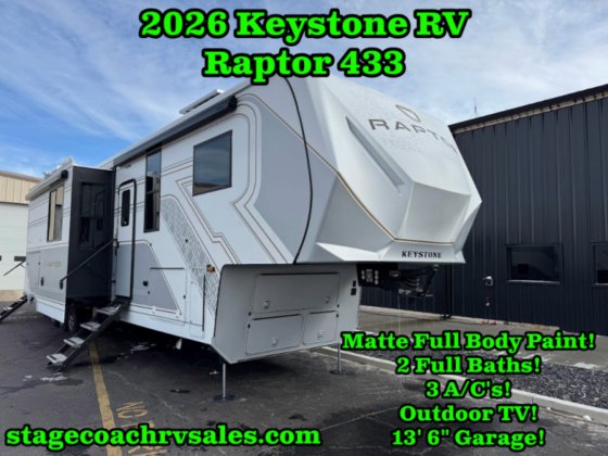 2026 Keystone RV Raptor 433 in Peru, IN, USA