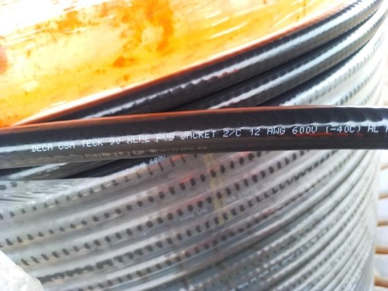 Spool Of Copper Cable in Puslinch, Ontario, Canada