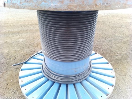 Spool Of Copper Cable in Puslinch, Ontario, Canada