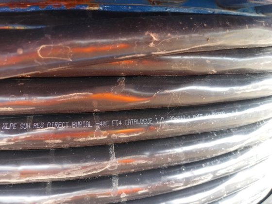 Spool Of Copper Cable in Puslinch, Ontario, Canada