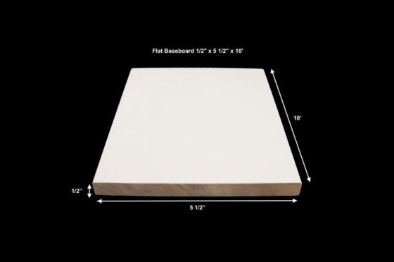 (50) LF Kypro Solid Wood Flat Baseboard in Puslinch, Ontario, Canada