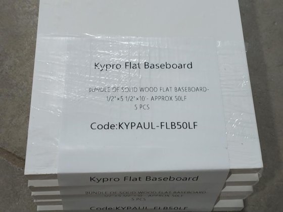 (50) LF Kypro Solid Wood Flat Baseboard in Puslinch, Ontario, Canada