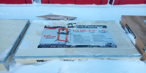 TMG 50 Ton Hydraulic Shop Press in Puslinch, Ontario, Canada