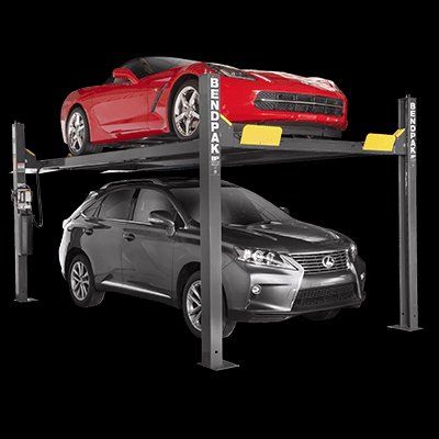 BendPak HD-9XW 4-Post Car Lift 9,000 Lb. Capacity, High, Standard Width ...