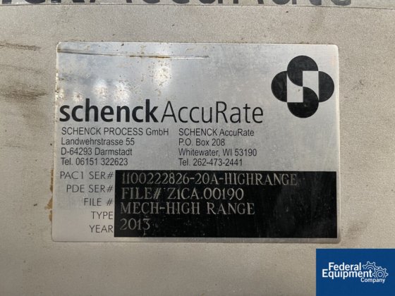 Schenk Volumetric Feeder, Model MECH-Highrange in Cleveland, OH, USA