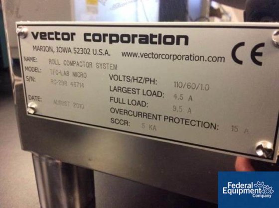 Freund Vector TFC-LAB Micro Roller Compactor System, S/S in California, USA