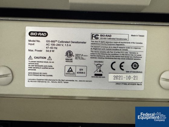 BioRad Densitometer, Model GS-900 in Cleveland, OH, USA