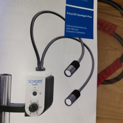 New Schott LED EasyLED Dual Spot cold light source for microscopes in ...