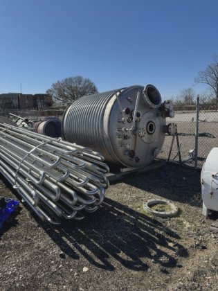 Alloy Fab 3000 gallon half pipe coil jacketed reactor in Rutherford, NJ ...
