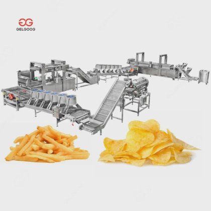 French Fry Processing Equipment Plant Irish Potato Chips Manufacturing ...