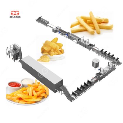 French Fry Processing Equipment Plant Irish Potato Chips Manufacturing ...