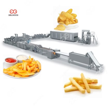 French Fry Processing Equipment Plant Irish Potato Chips Manufacturing ...