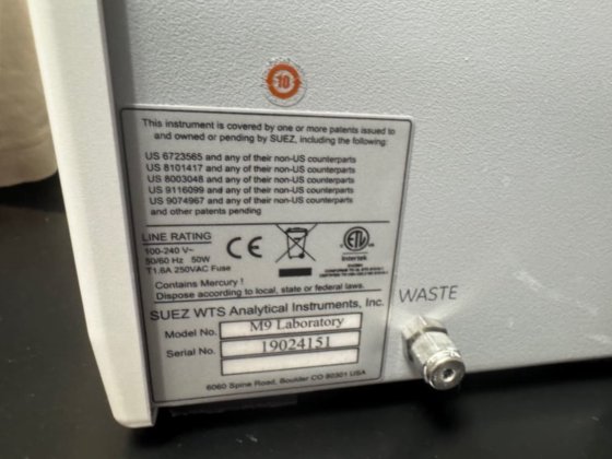 GE Sievers M9 Laboratory TOC Analyzer in Woonsocket, RI, USA