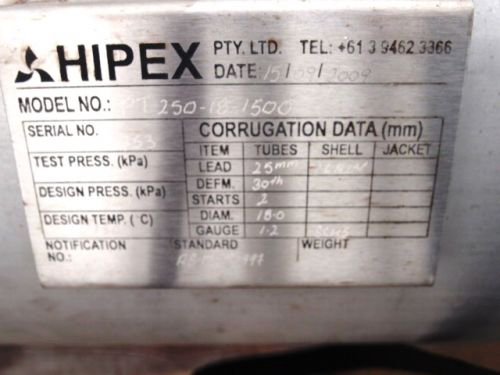 PF Engineering PT250-18-1800. Forced Circulation Evaporators in Sydney ...