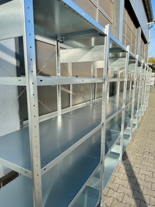 8,06 lfm META shelving , 60cm deep , workshop shelving , warehouse ...