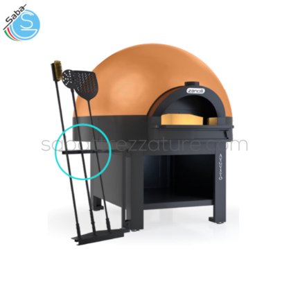 Retractable pizza oven rack complete with accessories for pizza oven ...