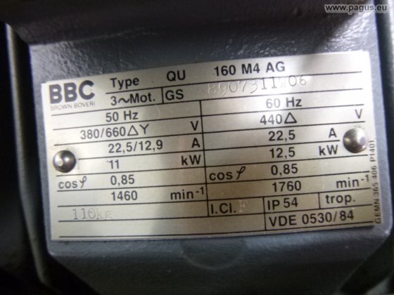 BBC electric motor in Zschepplin, Saxony, Germany