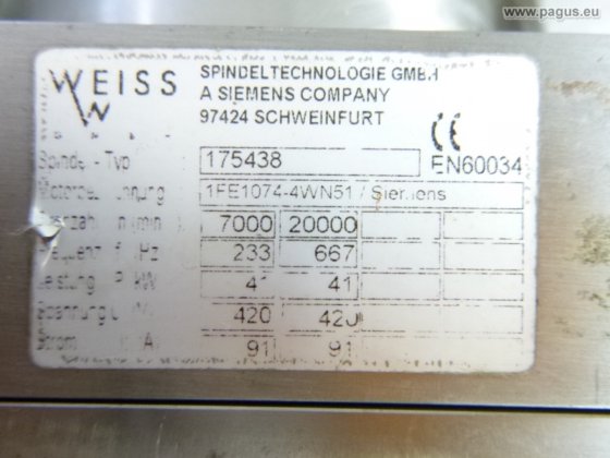 WEISS motor spindle in Zschepplin, Germany