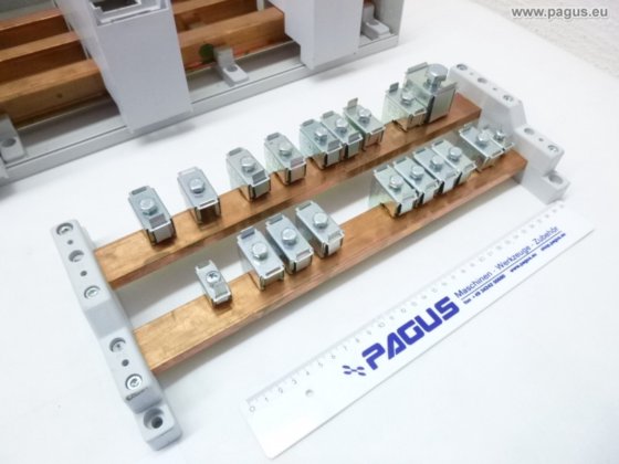 RITTAL busbar system with earthing bar in Zschepplin, Saxony, Germany