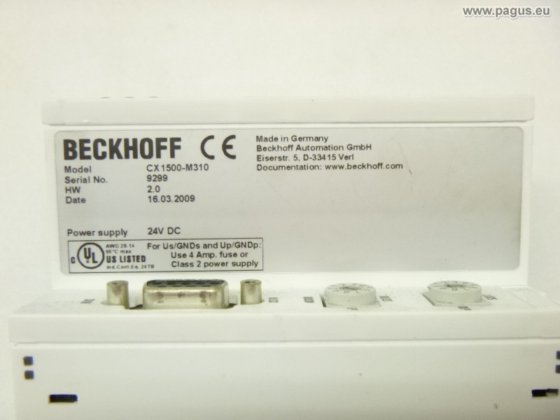 BECKHOFF PROFIBUS master interface module in Zschepplin, Germany