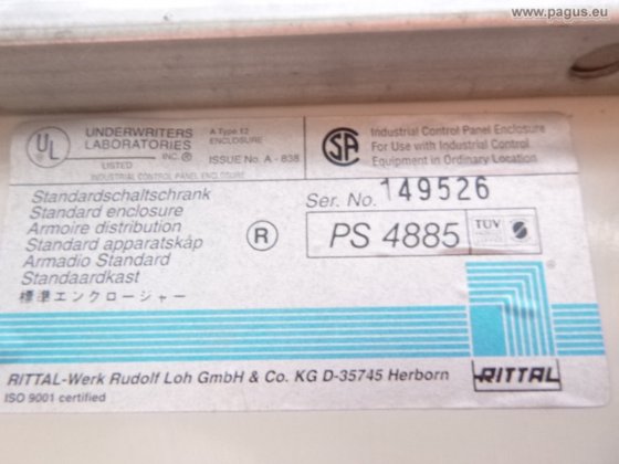 RITTAL switch cabinet with cooling unit in Zschepplin, Saxony, Germany