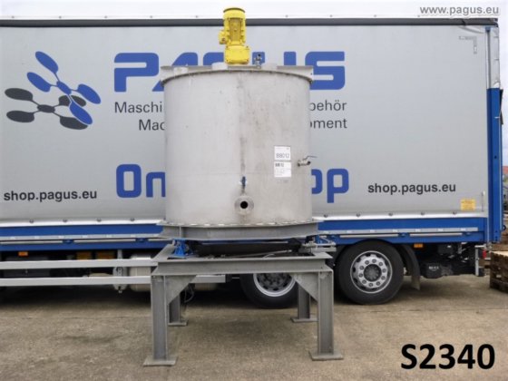 AKW round tank with agitator and scale in Zschepplin, Saxony, Germany