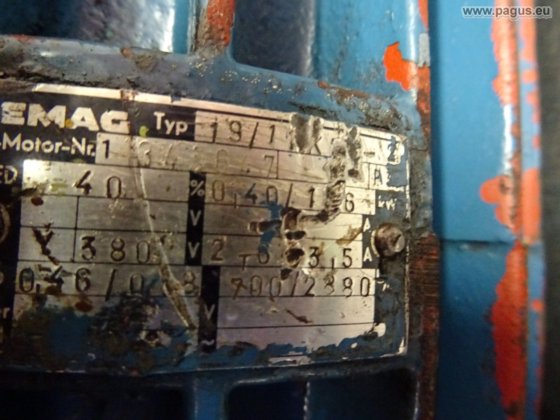 DEMAG electric motor with brake in Zschepplin, Germany