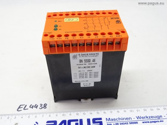 DOLD emergency stop module in Zschepplin, Saxony, Germany