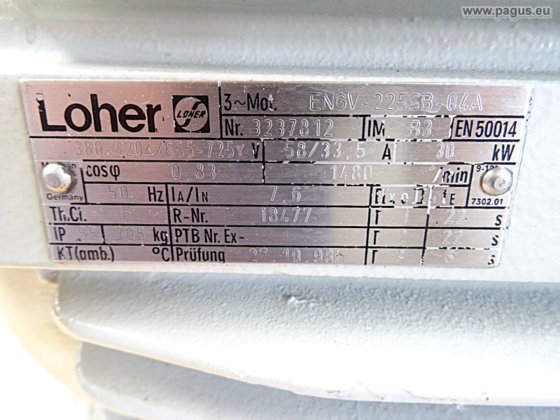 Gebraucht LOHER Elektromotor in Zschepplin, Sachsen, Deutschland