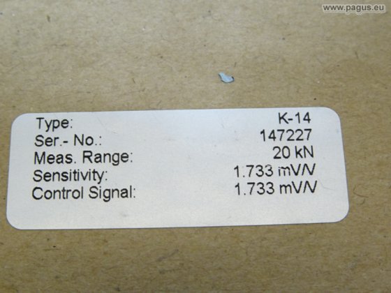 LORENZ force measuring device with measuring amplifier in Zschepplin ...