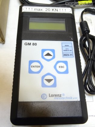 LORENZ force measuring device with measuring amplifier in Zschepplin ...