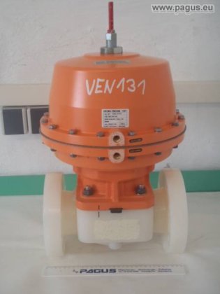 GF diaphragm valve type: 021 PVDF/PTFE in Zschepplin, Saxony, Germany